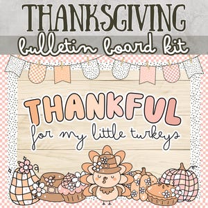 Thanksgiving Bulletin Board Kit Fall Bulletin Board November Bulletin ...