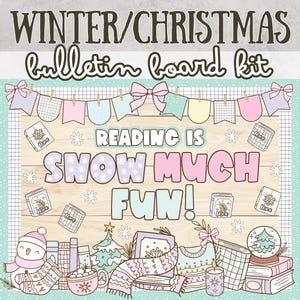 Winter Bulletin Board Kit Reading Books Christmas Bulletin Board Ideas ...