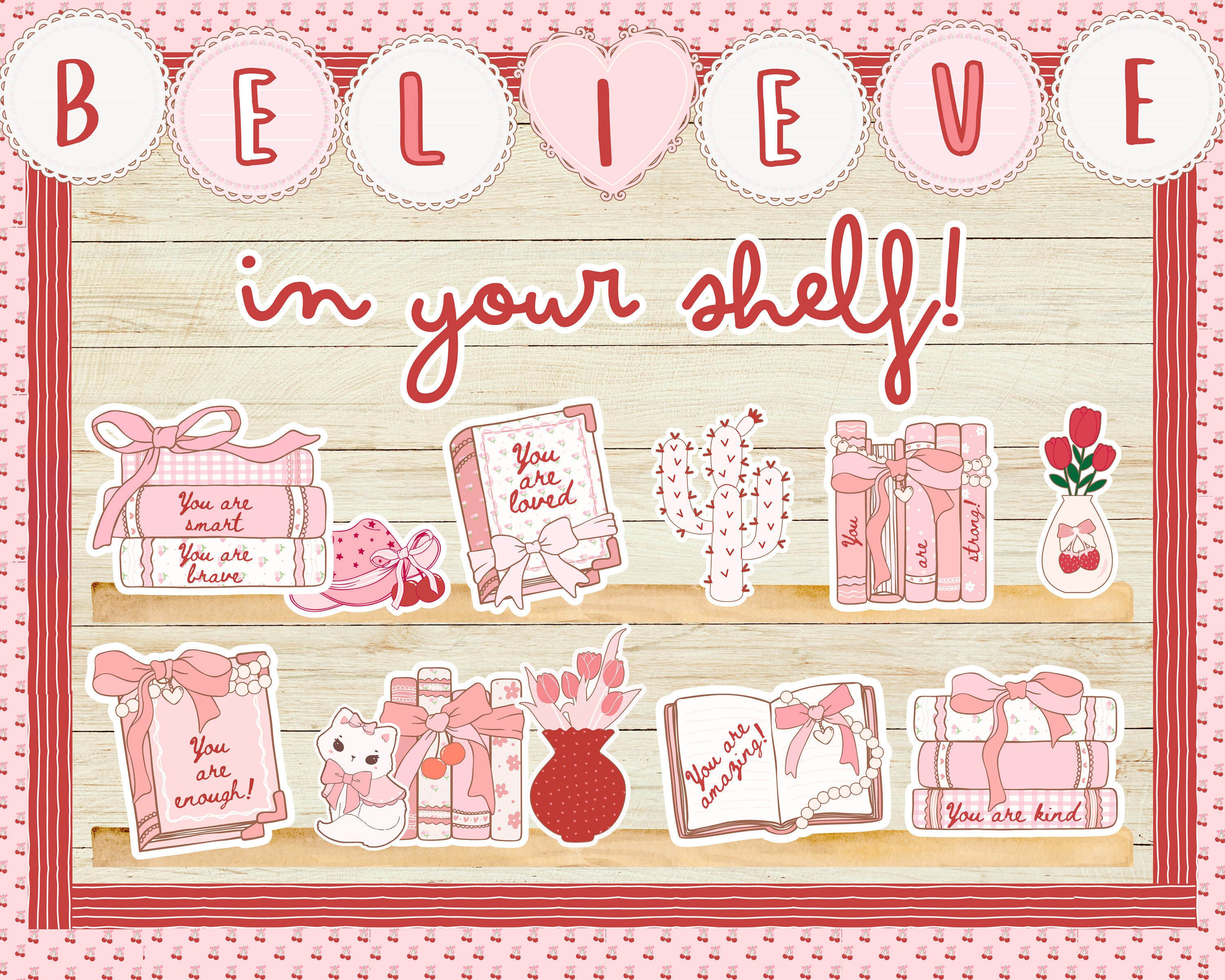 Reading Bulletin Board Kit Library Bulletin Board Kit Reading Books ...