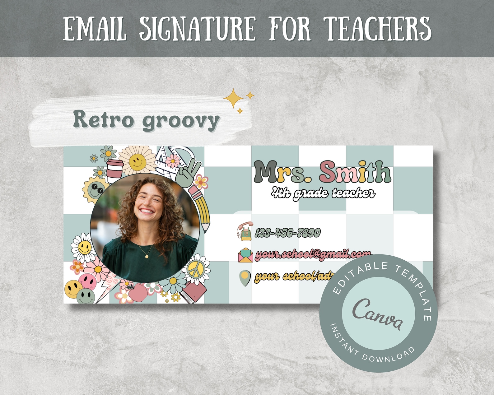 Email Signature Teacher Email Signature Template Teacher Email ...