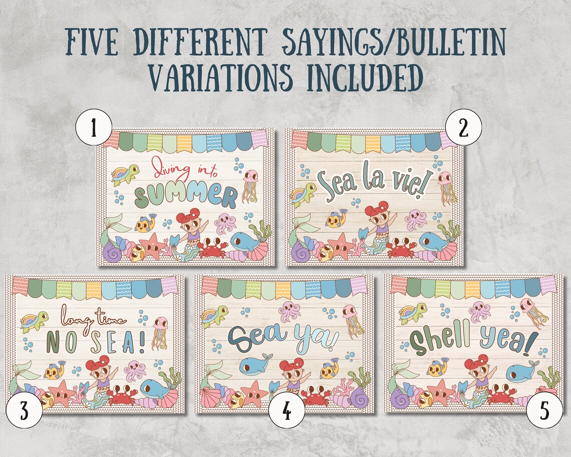 Summer Bulletin Board Kit End of the Year Bulletin Board Kit May ...