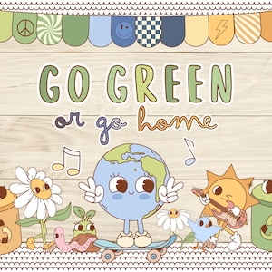 Earth Day Bulletin Board Kit April Bulletin Board Kit Spring Bulletin ...