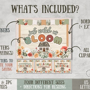 Welcome Back to School Bulletin Board Kit Botanical Back to School ...