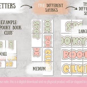 Reading Halloween Bulletin Board Kit October Fall Bulletin Board Autumn ...