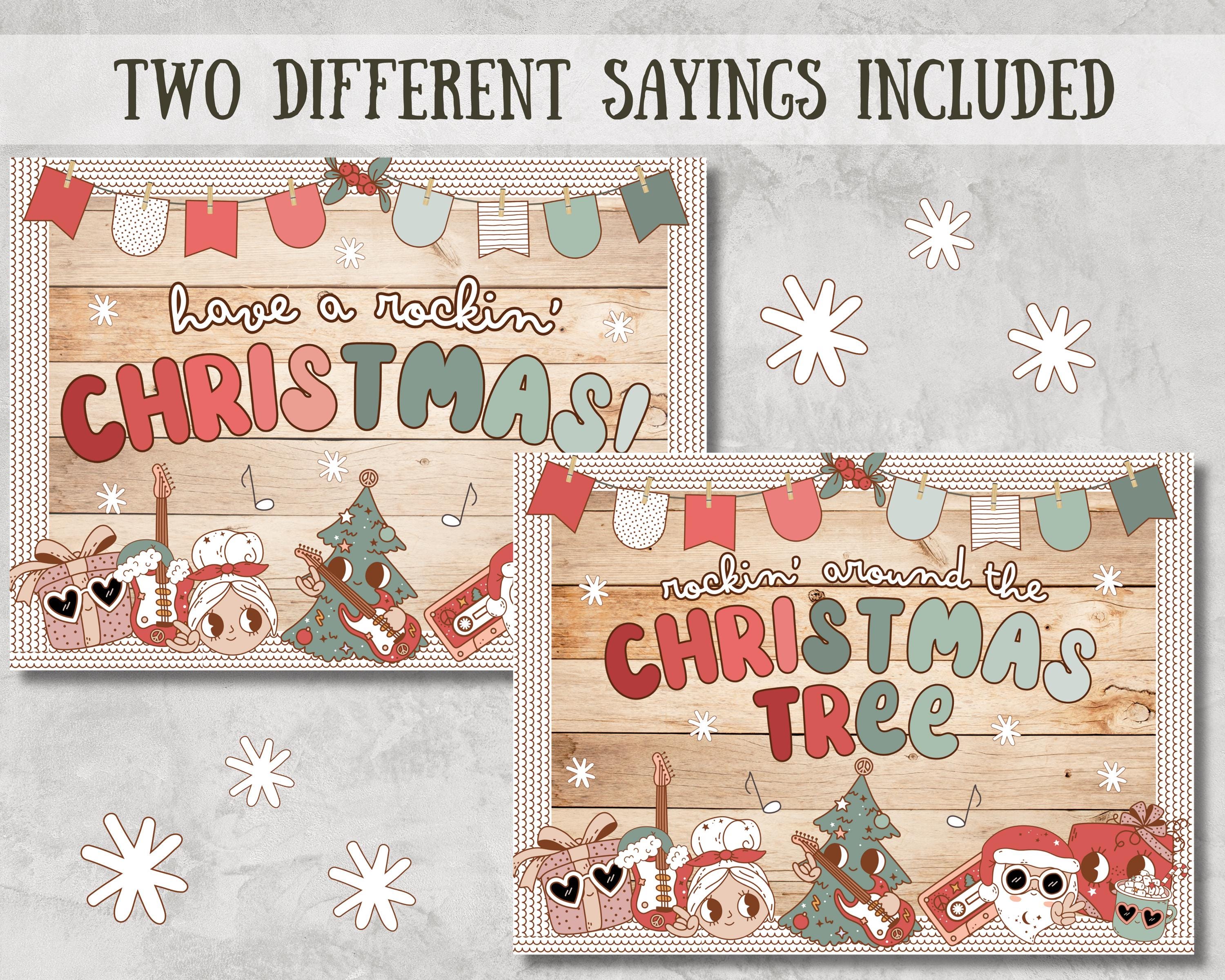 Groovy Christmas Bulletin Board Kit December Winter Bulletin Board ...