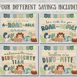 Dino Back to School Bulletin Board Kit Welcome Back to School Classroom ...