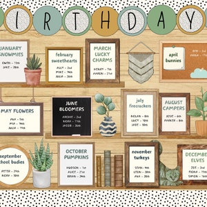 Classroom Birthday Board Class Birthday Display Classroom Birthday ...