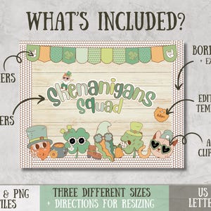 Saint Patrick's Day Bulletin Board Kit March Bulletin Board Spring ...