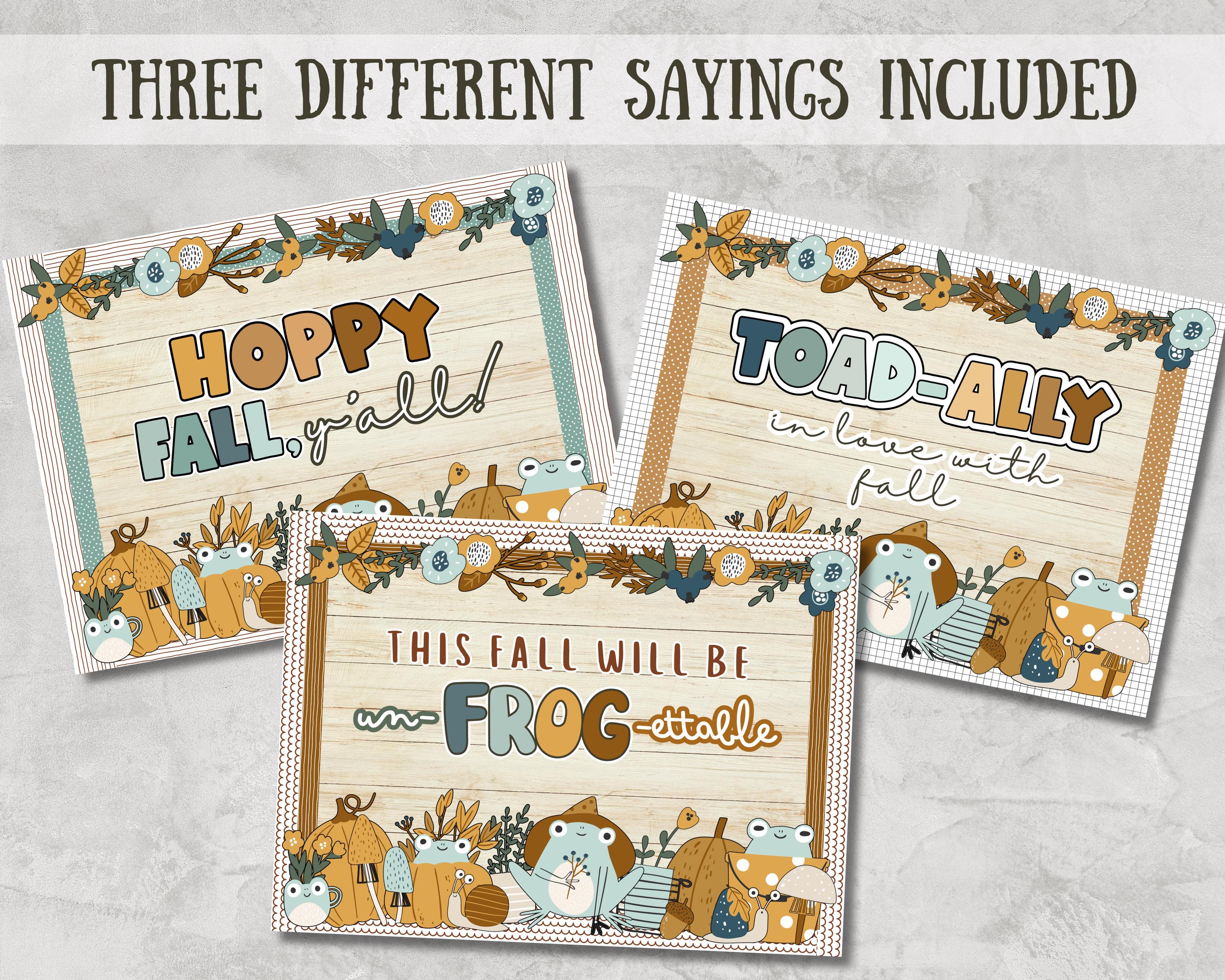 Boho Fall Bulletin Board Kit Autumn Bulletin Board September October ...