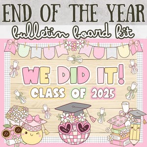 End of Year Bulletin Board Ideas Summer May June Bulletin Board Kit ...