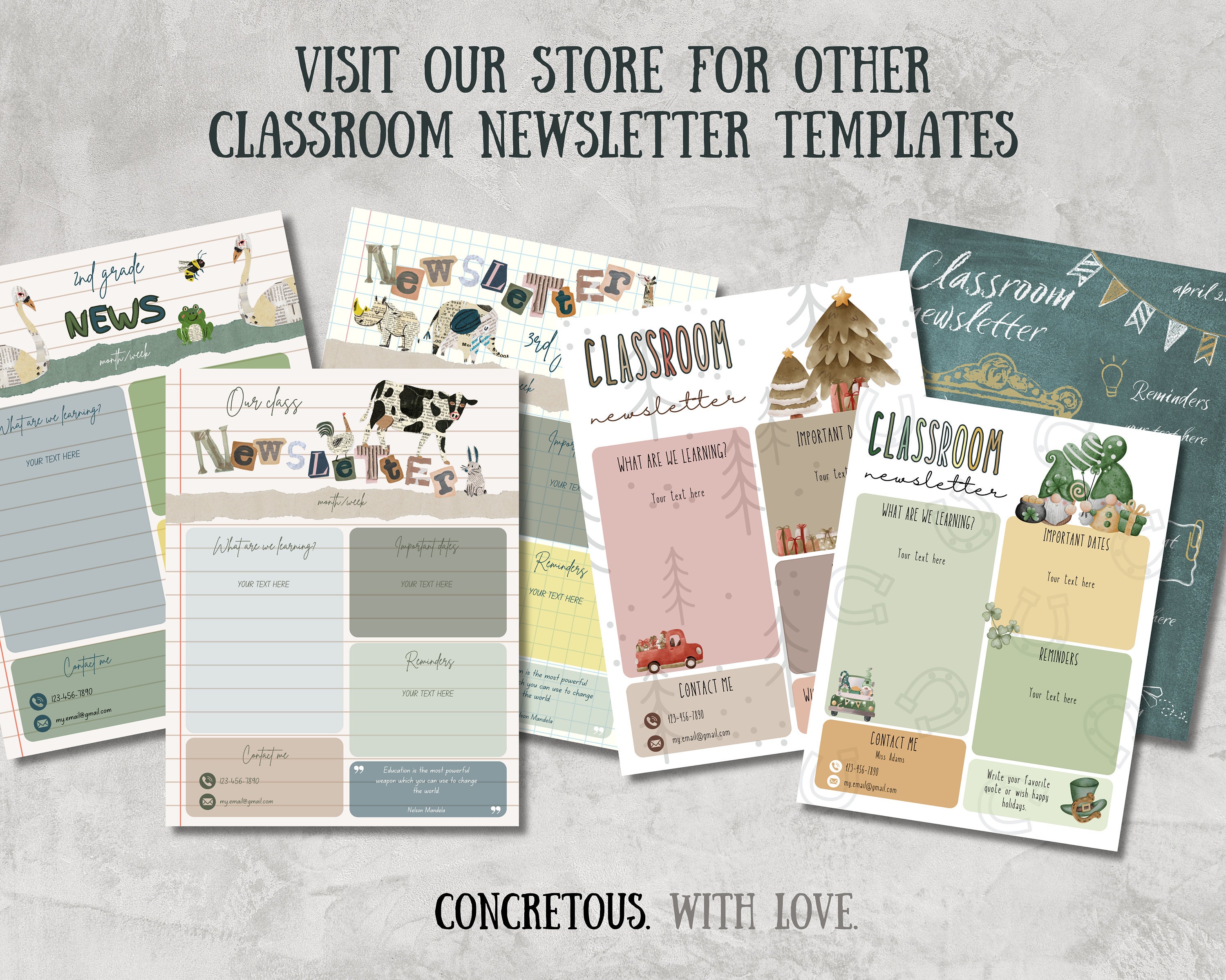 Easter Classroom Newsletter Template School Newsletter Template Canva ...