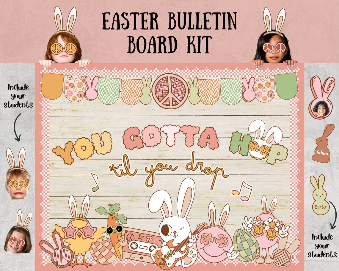 Easter Bulletin Board Kit April Bulletin Board Spring Bulletin Board ...
