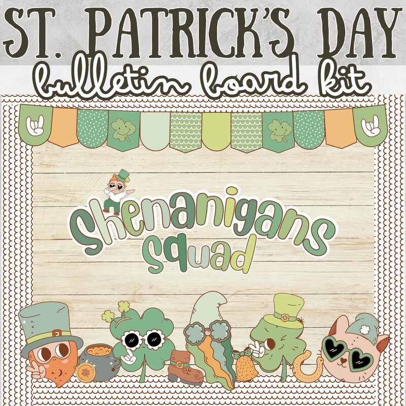 St Patricks Bulletin - Etsy
