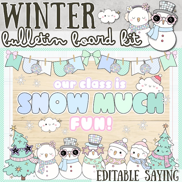 Winter Wonderland Door Decorations - Etsy