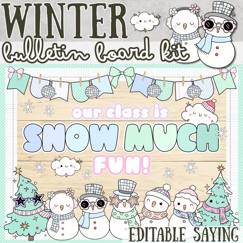 Winter Wonderland Door Decorations - Etsy