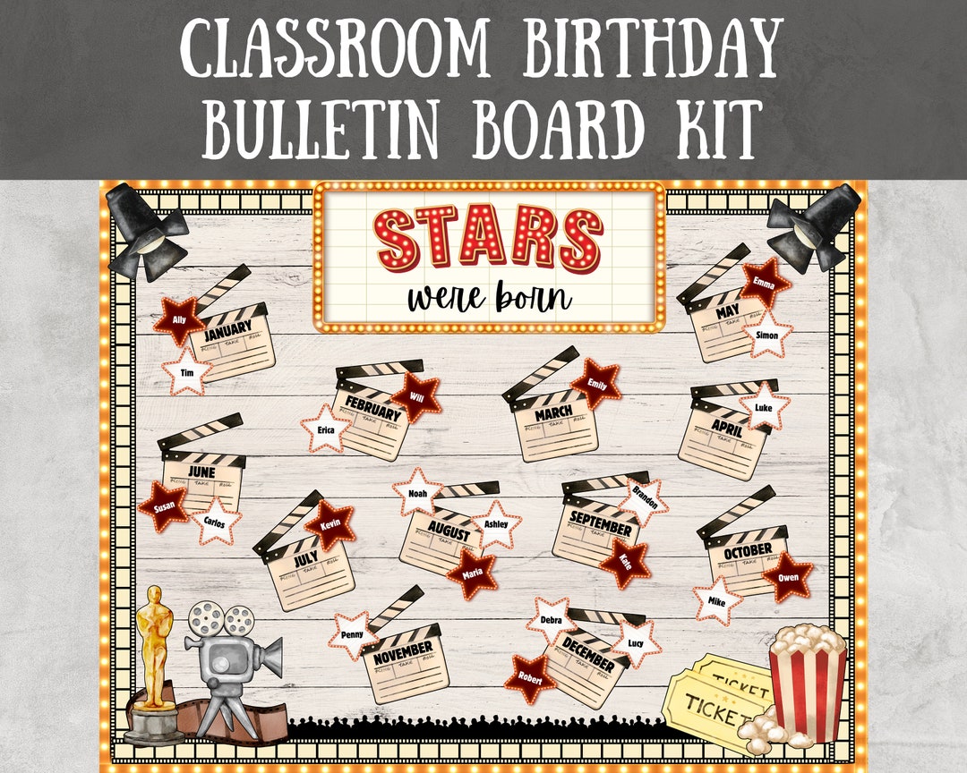Classroom Birthday Board Class Birthday Display Classroom Birthday ...