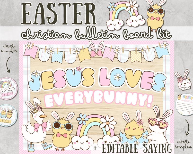 Christian Religious Easter Bulletin Board Ideas Spring March April ...