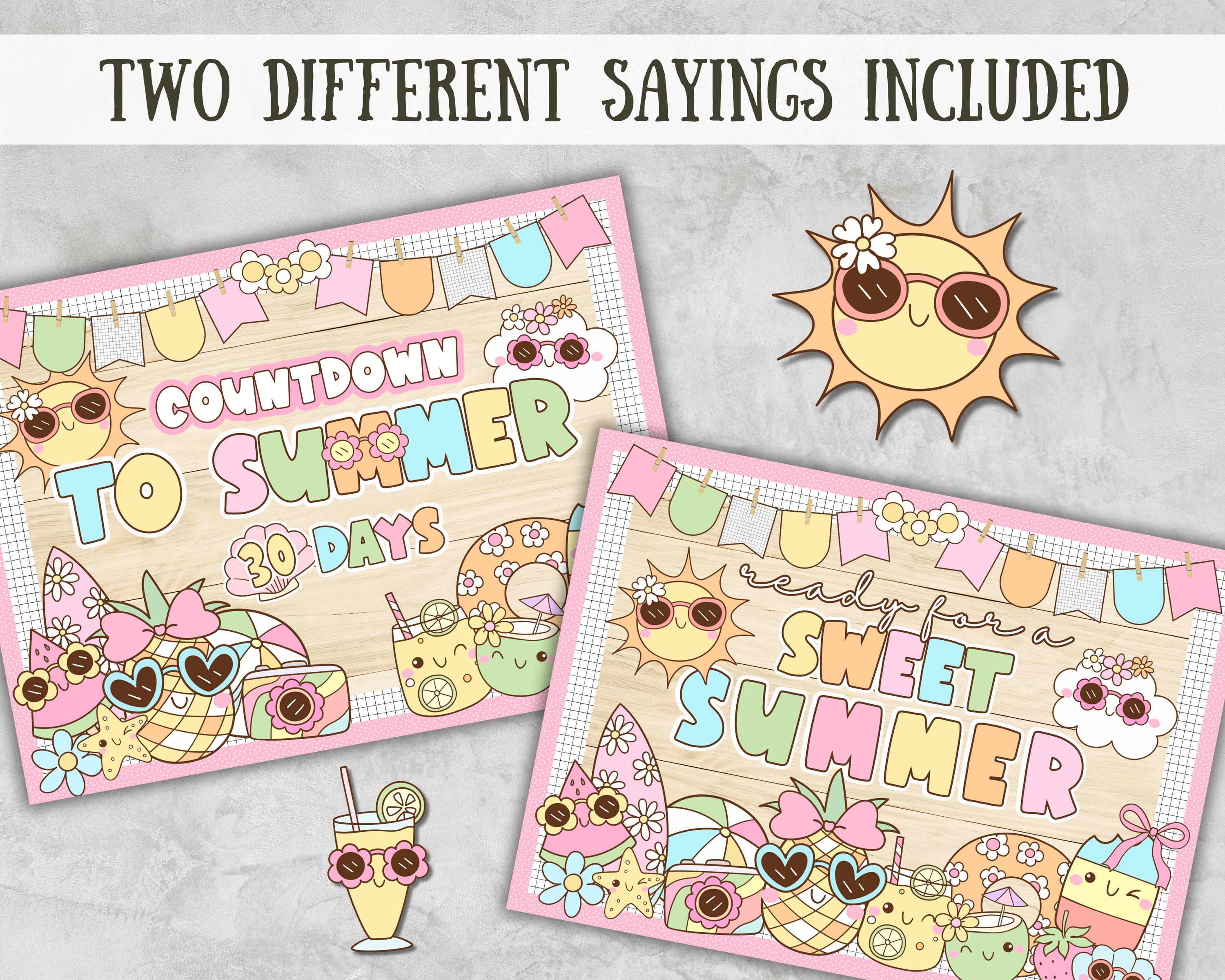 Summer Bulletin Board Ideas End of the Year May June Bulletin Board Kit ...
