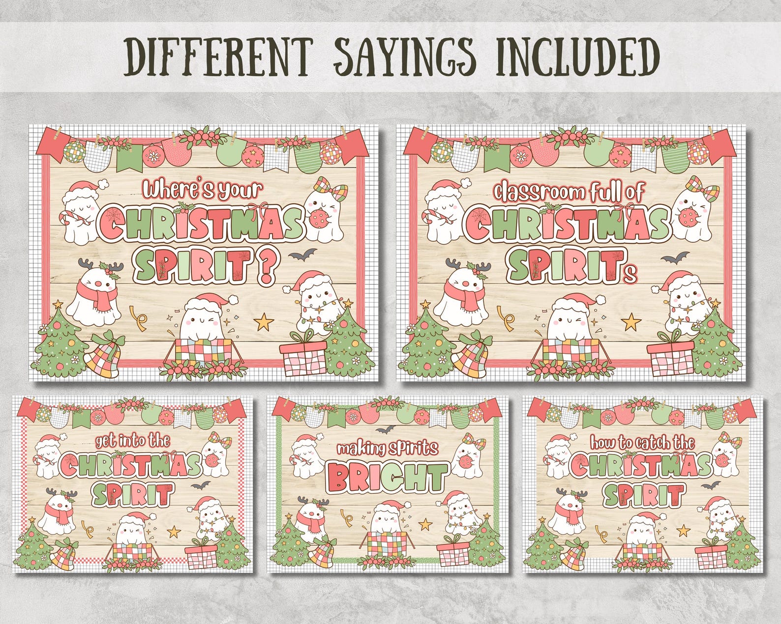 Christmas Bulletin Board Kit December Winter Bulletin Board Kit ...