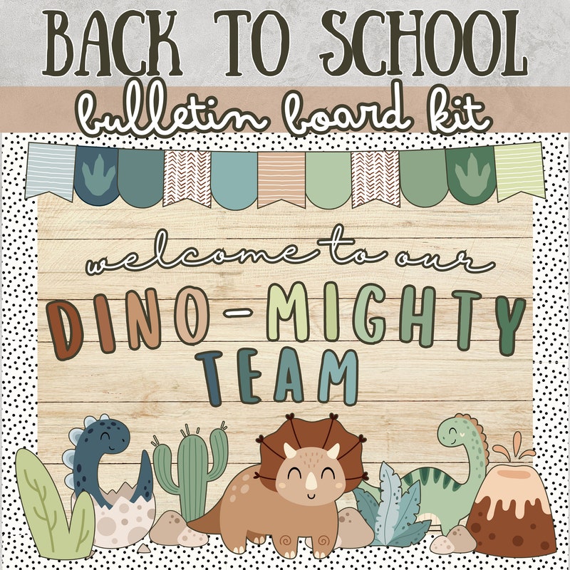 Dinosaur Bulletin Board - Etsy