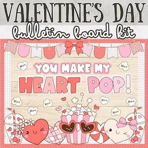 Valentine's Day Bulletin Board Ideas February Bulletin Board Kit ...