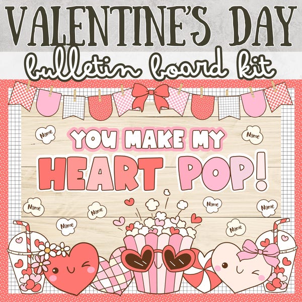 Valentines Day Bulletin Board Border - Etsy
