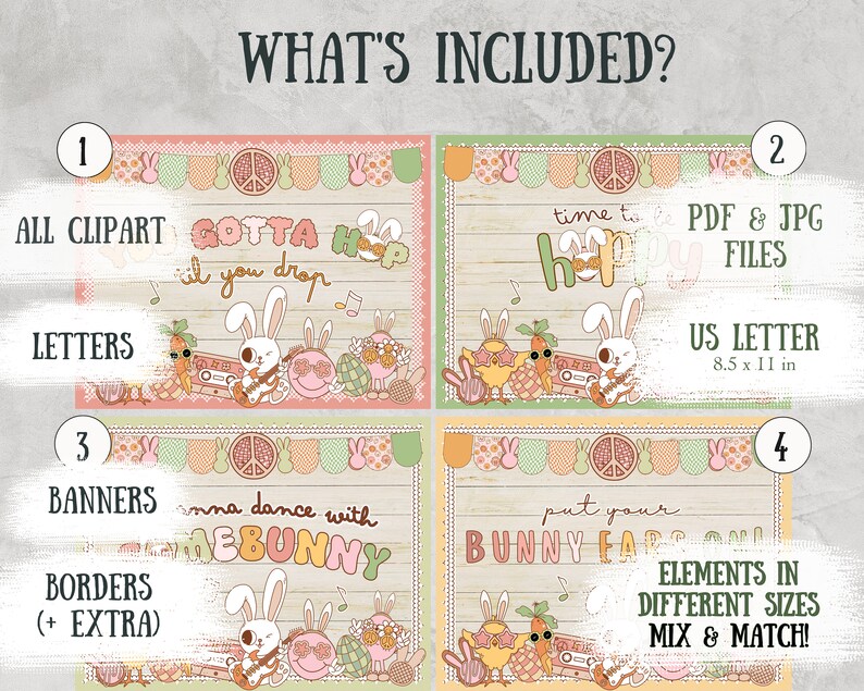 Easter Bulletin Board Kit April Bulletin Board Spring Bulletin Board ...