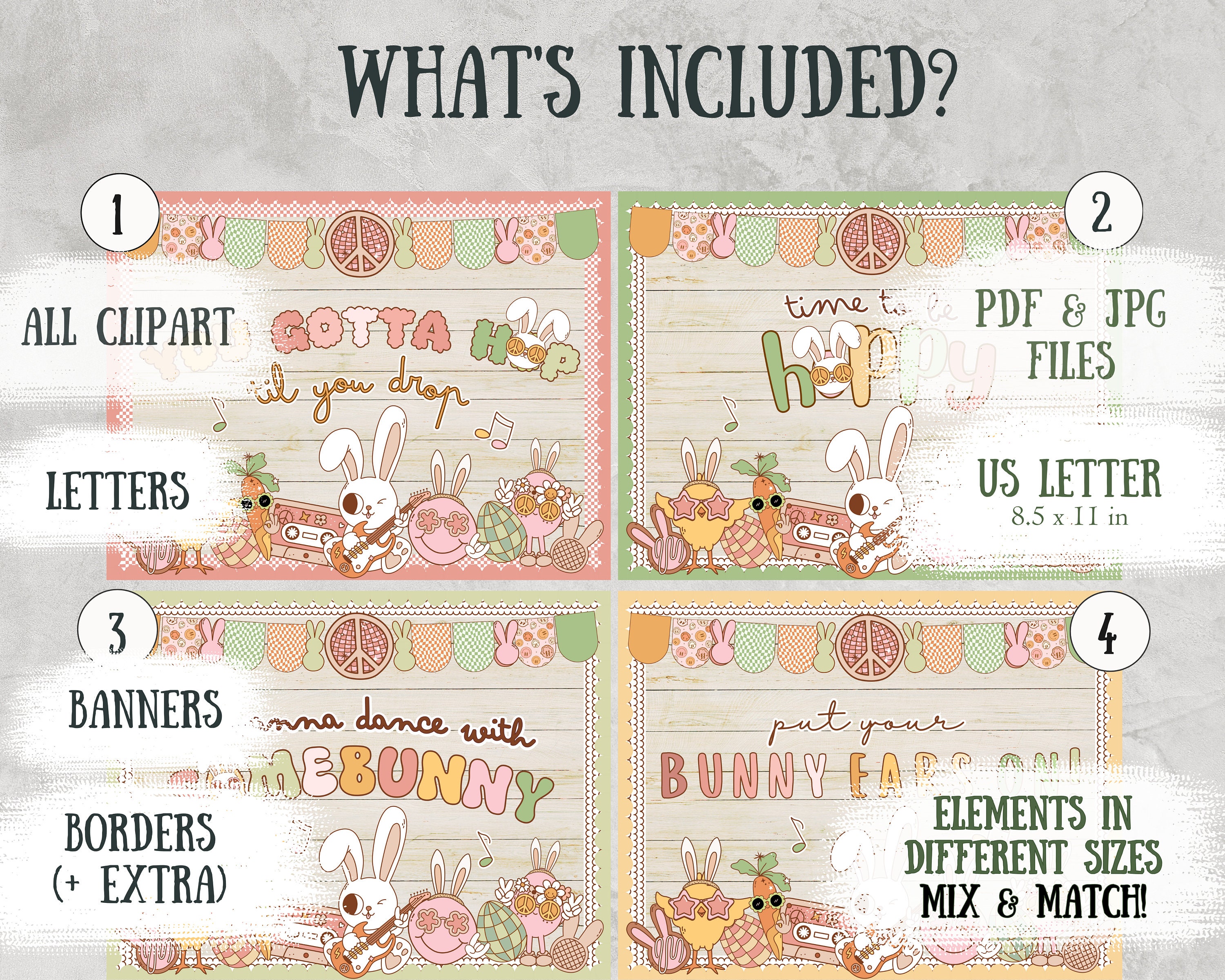 Easter Bulletin Board Kit April Bulletin Board Spring Bulletin Board ...