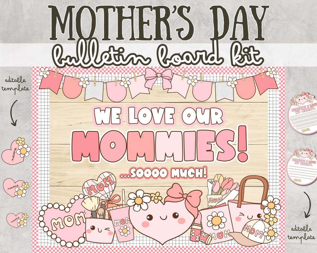 Mothers Day Bulletin Board Ideas Mother's Day May March Spring Bulletin ...