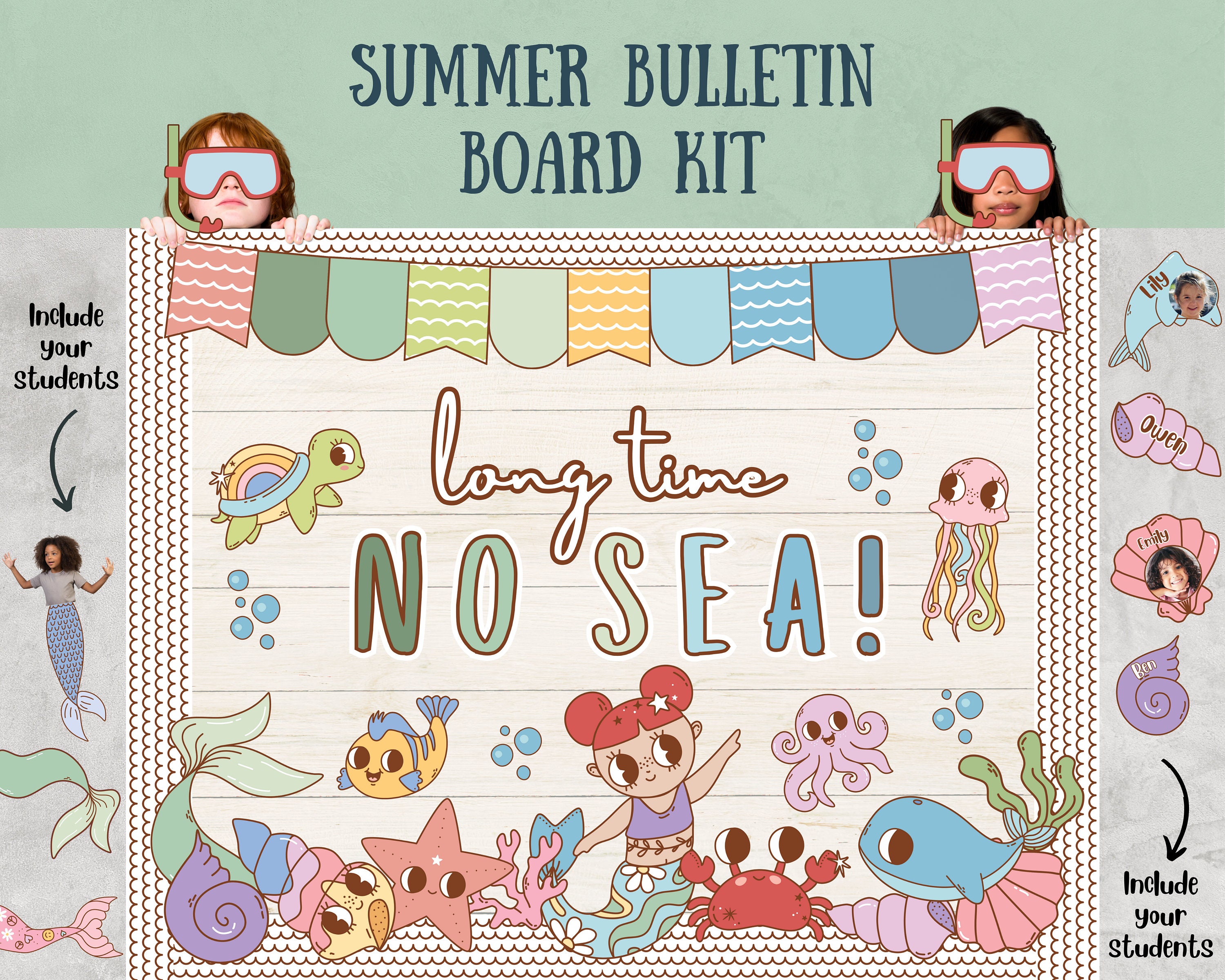 Summer Bulletin Board Kit End of the Year Bulletin Board Kit May ...