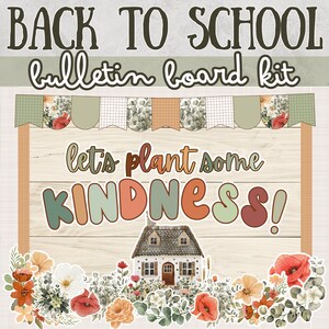 Welcome Back to School Bulletin Board Flowers Back to School Bulletin ...