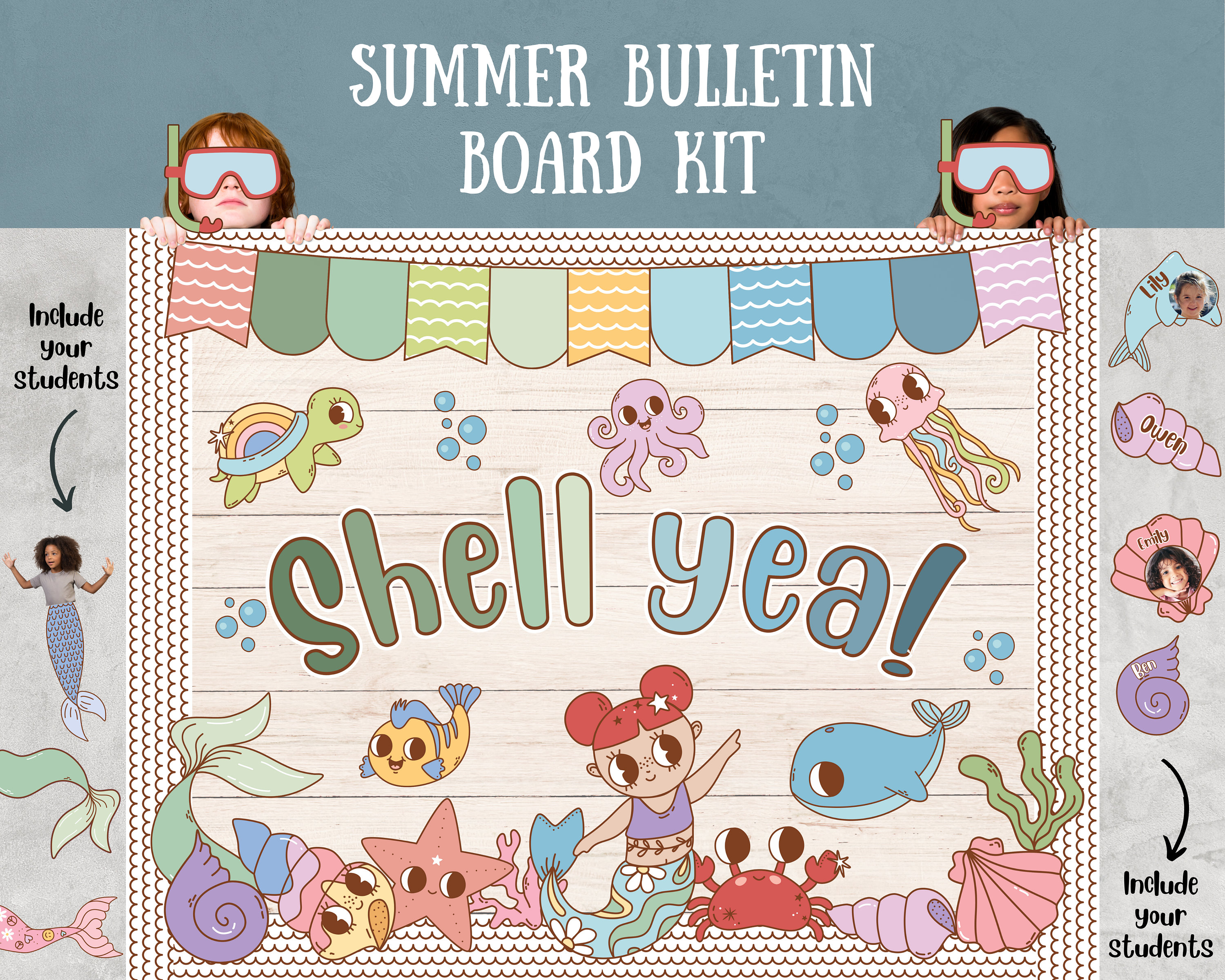 Summer Bulletin Board Kit End of the Year Bulletin Board Kit May ...