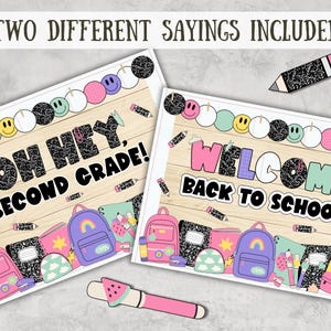 Welcome Back to School Bulletin Board Kit Composition Notebook School ...