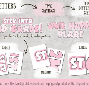 Welcome Back to School Bulletin Board Kit Ideas Girly Pink Pastel ...