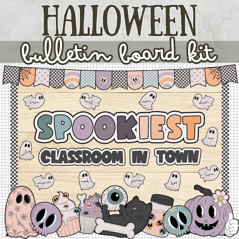 Halloween Classroom Door - Etsy