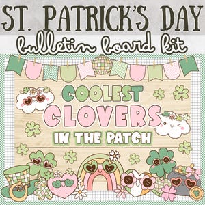 St. Patrick's Day Bulletin Board Ideas Spring March Bulletin Board Kit ...