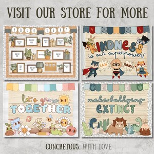 Boho Halloween Bulletin Board Kit October Fall Bulletin Board Autumn ...