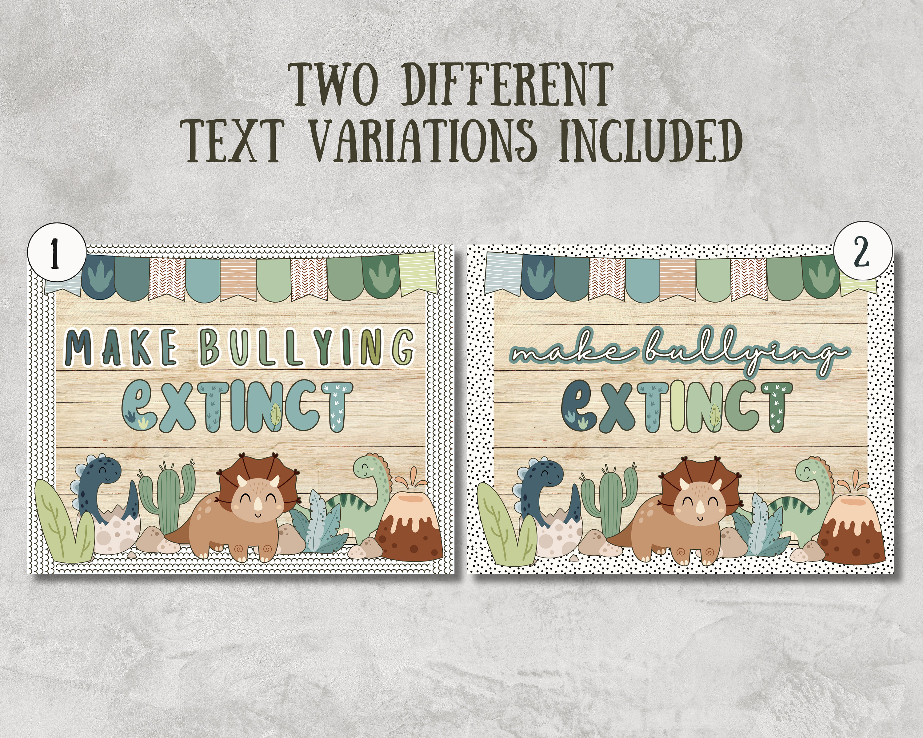 Kindness Bulletin Board Kit Dinosaur Welcome Back to School Bulletin ...