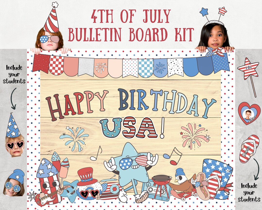4th of July Bulletin Board Kit July Bulletin Board Kit Summer Bulletin ...
