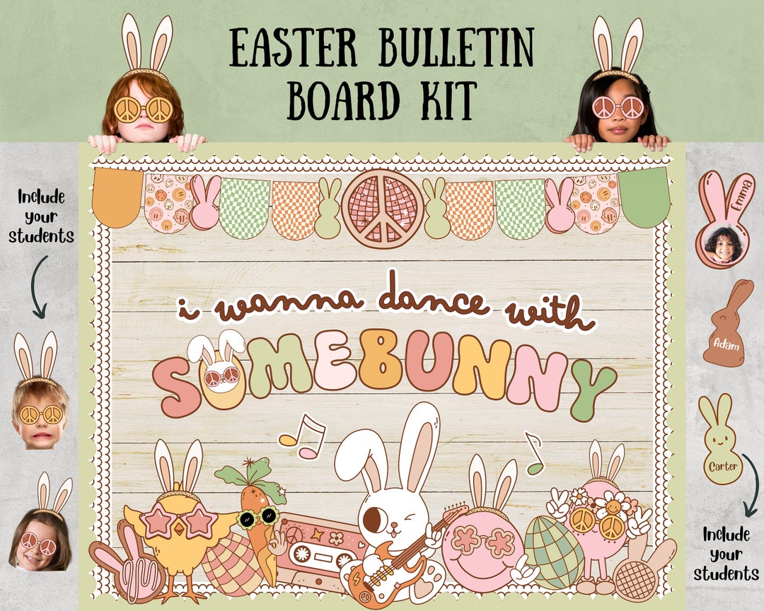 Easter Bulletin Board Kit April Bulletin Board Spring Bulletin Board ...