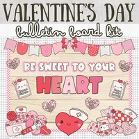 Valentine's Day/sweetheart Health Bulletin Board/door Decor Kit for ...