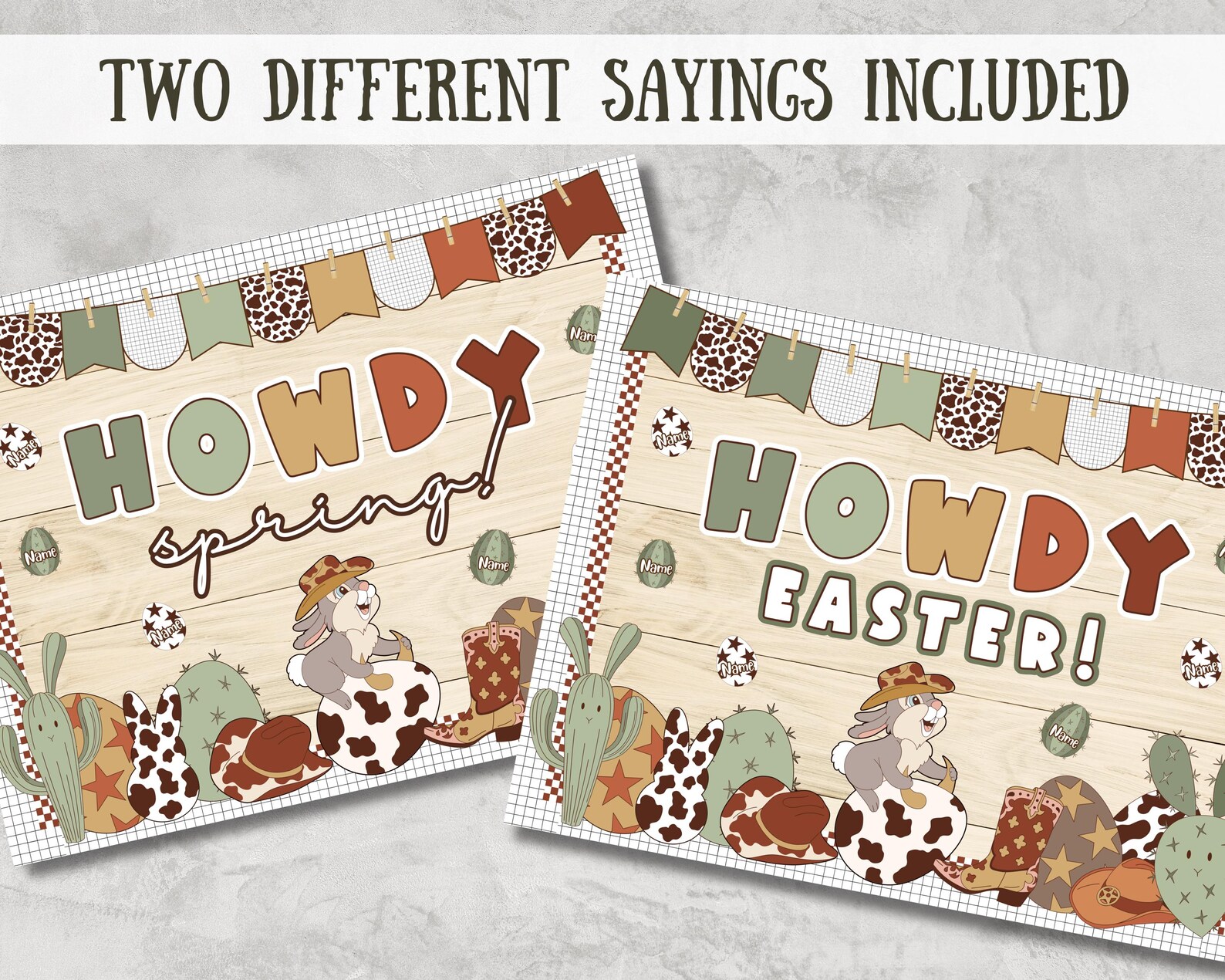 Western Spring Easter Bulletin Board Ideas April March Bulletin Board ...