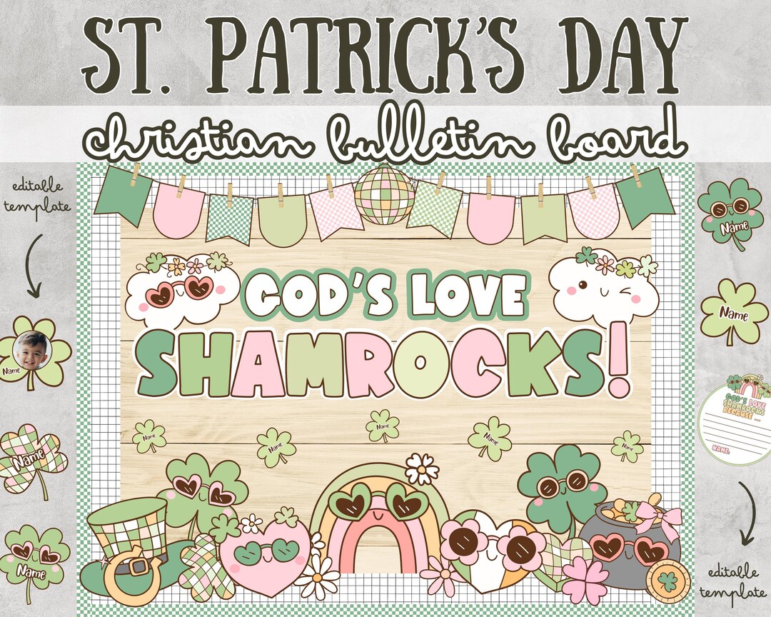 Christian Religious St. Patrick's Day Bulletin Board Ideas Spring March ...