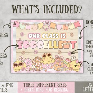 Spring Easter Bulletin Board Ideas April March Bulletin Board Kit Door ...