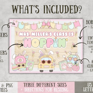 Easter Bulletin Board Ideas Spring April March Bulletin Board Kit Door ...