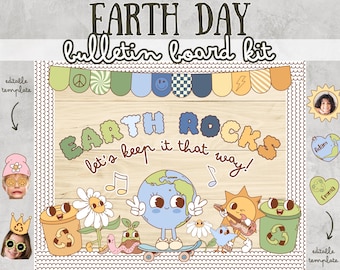 Earth Day Bulletin Board Kit April Bulletin Board Kit Spring Bulletin ...