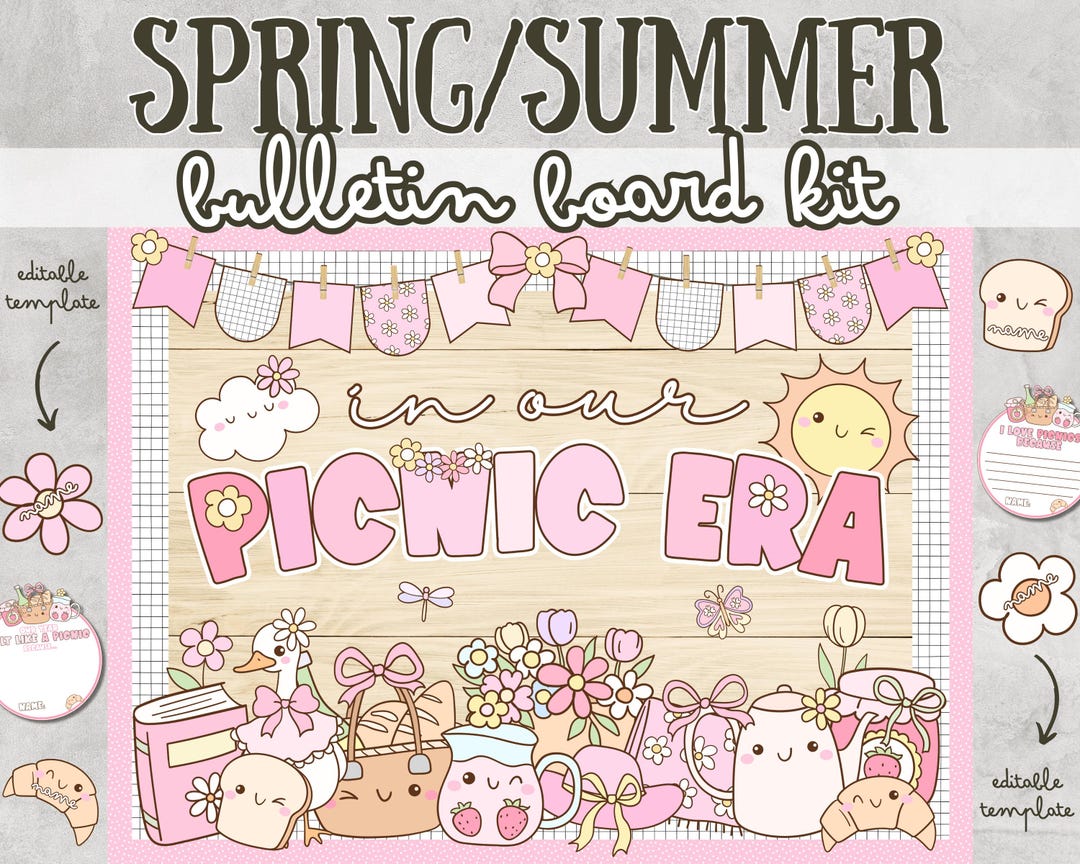 Spring Bulletin Board Ideas Summer May June April Door Decorations ...