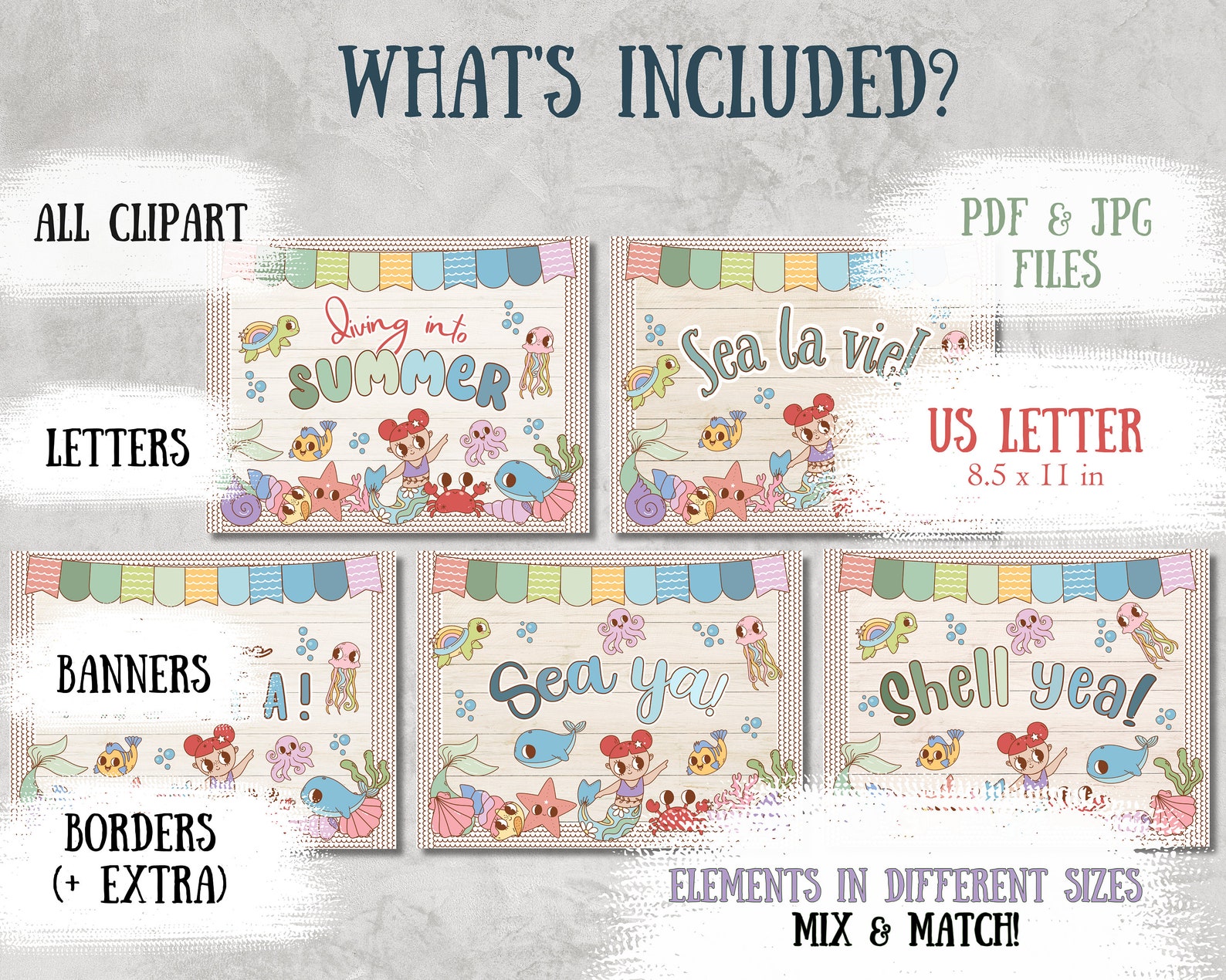 Summer Bulletin Board Kit End of the Year Bulletin Board Kit May ...