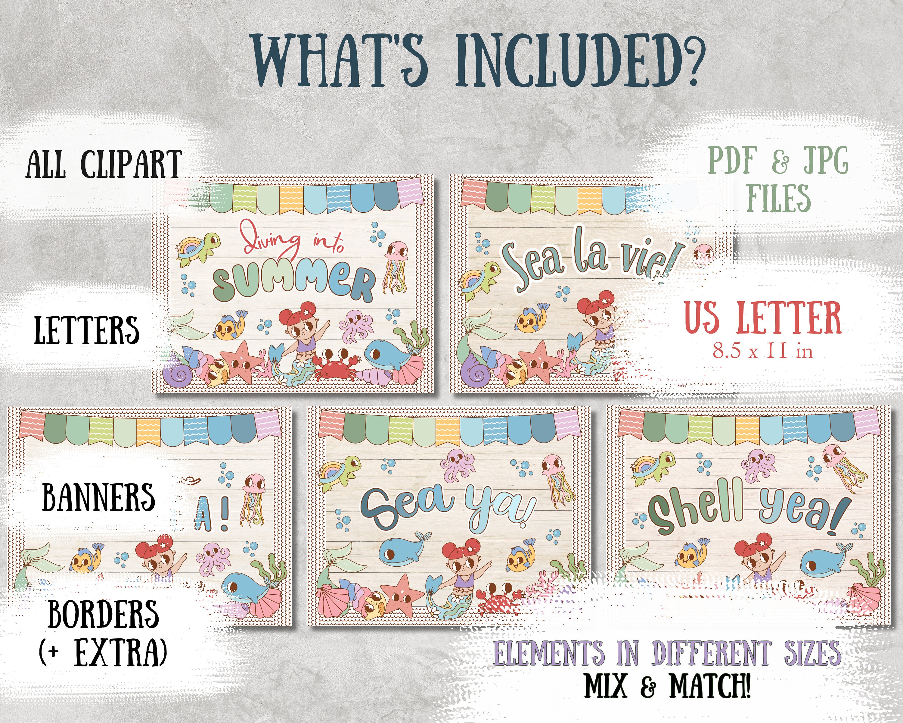 Summer Bulletin Board Kit End of the Year Bulletin Board Kit May ...