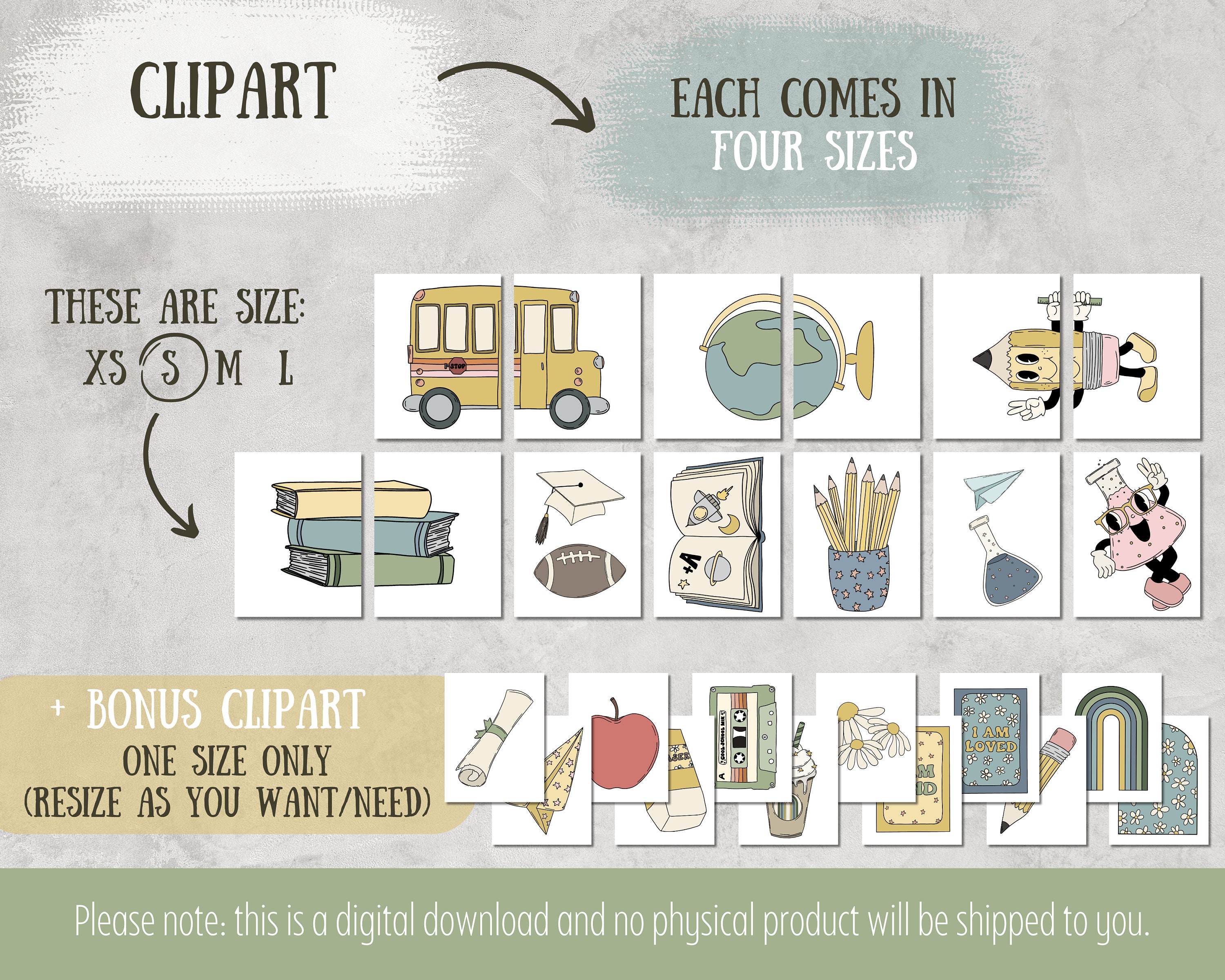 Welcome Back to School Bulletin Board Kit Back to School Decor Groovy ...